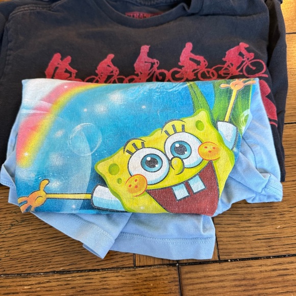Shirts & Tops | Spongebob And Stranger Things Bundle Xs Kids Shirt ...